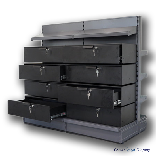 Crown Display - Cigarette Drawer Unit (665mm wide) – Crown Display UK