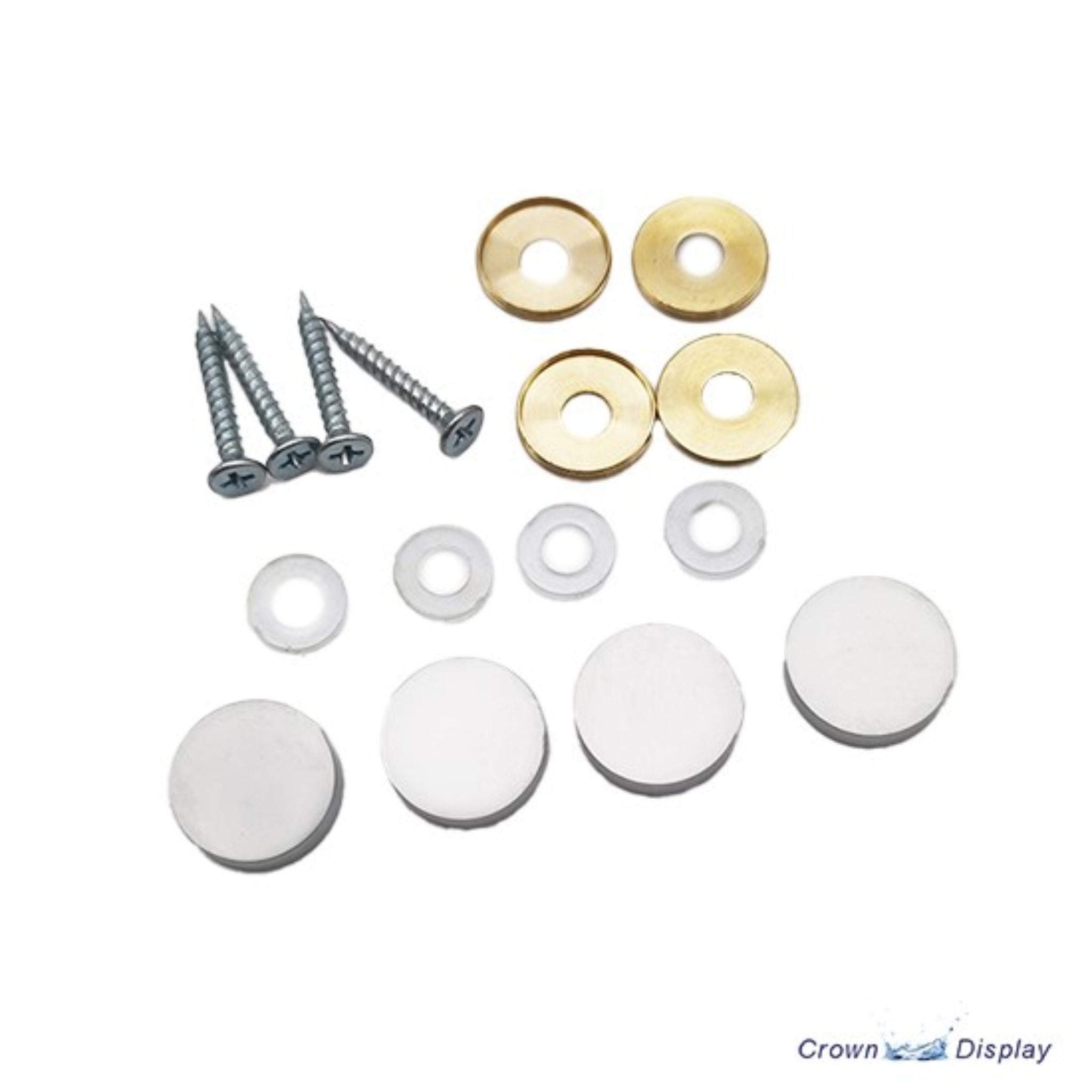 Satin Screw Head covers 19mm (5530613) – Crown Display UK