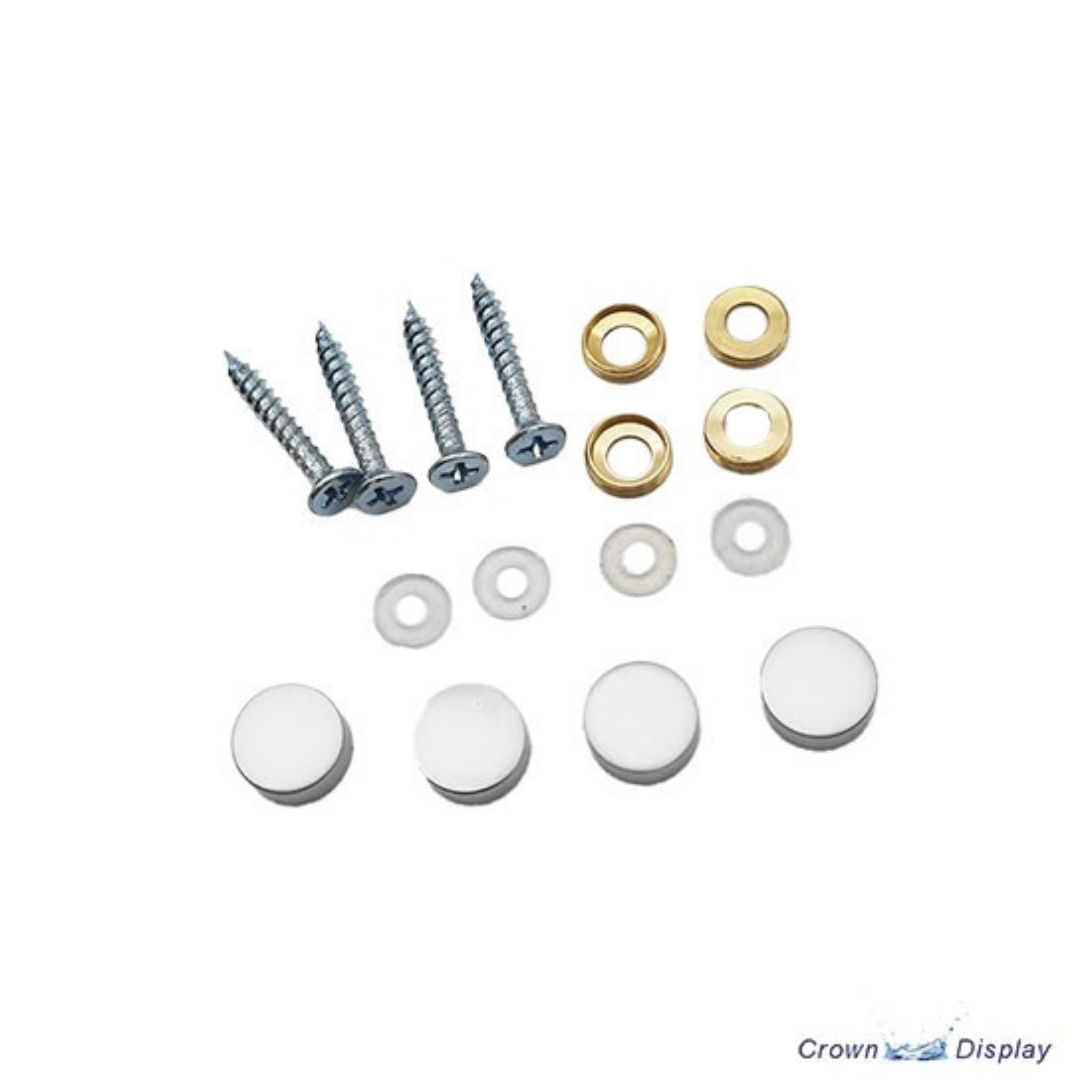Satin Screw Head Covers 16mm (7238613) – Crown Display UK