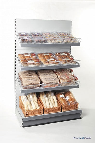 Crown Display - Bakery Unit (1250mm wide) Jura White or Silver Grey ...