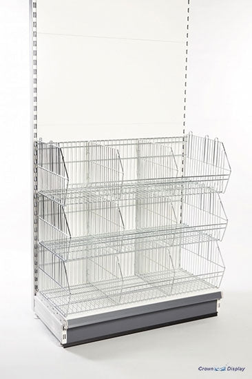 Crown Display - Wire Basket Bay (1000mm wide) – Crown Display UK