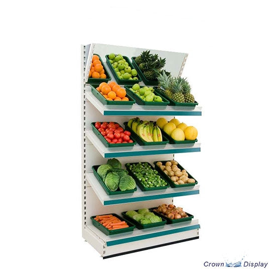Crown Display - 665mm wide Fruit & Vegetable shelving unit – Crown ...