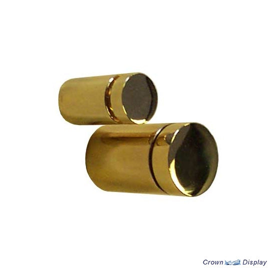 13mm x 19mm - Brass Standoff in Polished Gold (7232312) – Crown Display UK