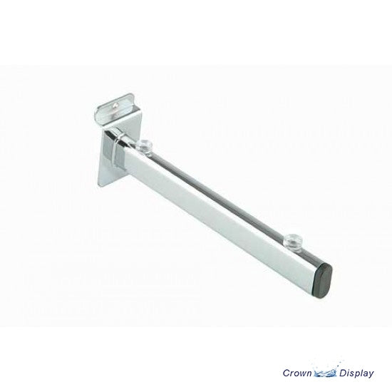Chrome Glass Shelf Bracket 200mm - 350mm for slatwall panels – Crown ...