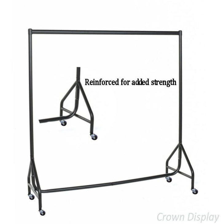Super Robust Garment Rail (x2) – Crown Display UK