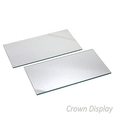 Glass Shelves 600mm wide for slatwall (pack of 4 shelves) – Crown ...